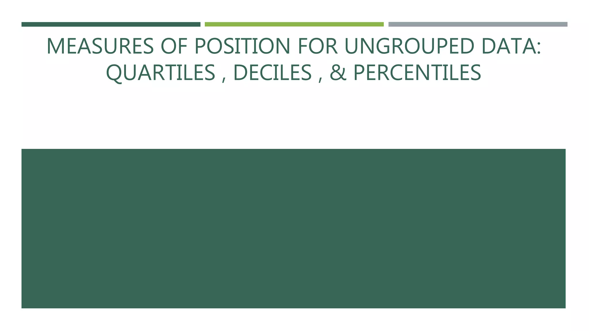 Quartile (ungrouped) | PPTX