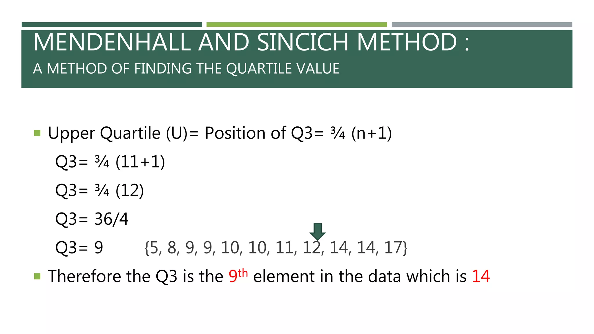 Quartile (ungrouped) | PPTX