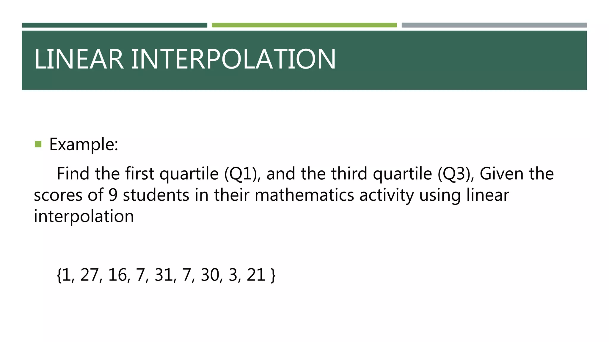 Quartile (ungrouped) | PPTX