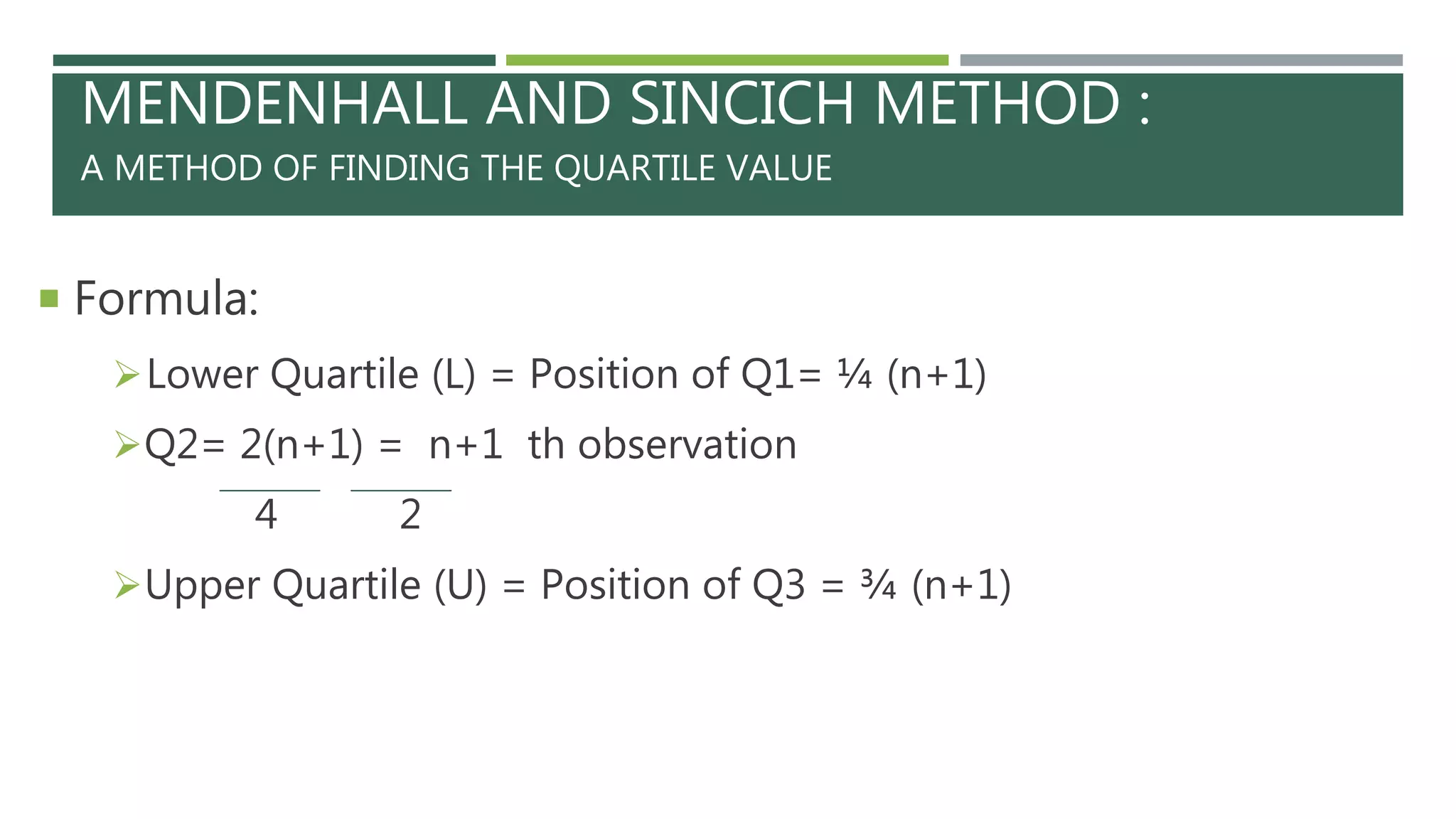 Quartile (ungrouped) | PPTX