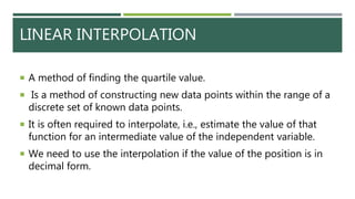Quartile (ungrouped) | PPTX