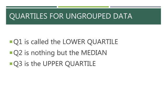 Quartile (ungrouped) | PPTX | Technology & Computing