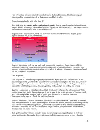 Quartz group of minerals | PDF