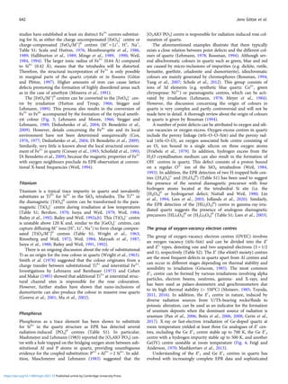 QUARTZ MINERALOGY PAPER -MINERAL CHEMIS | PDF