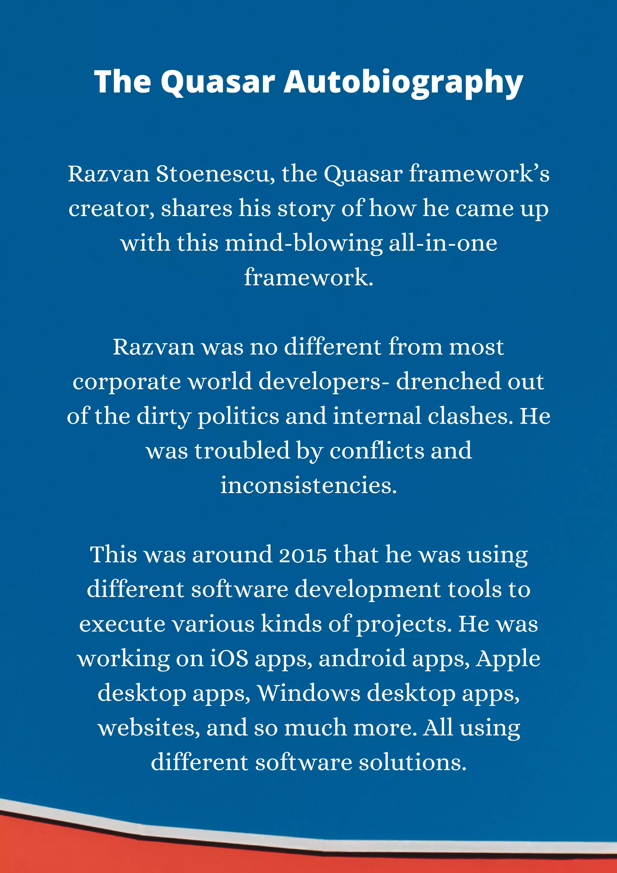 Quasar Framework: Full Front-end Stack for Developing SPA, SSR, Mobile ...