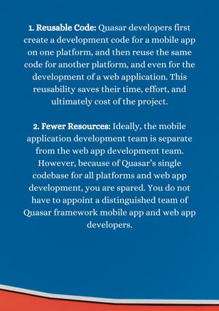Quasar Framework: Full Front-end Stack for Developing SPA, SSR, Mobile and Desktop Apps | PDF