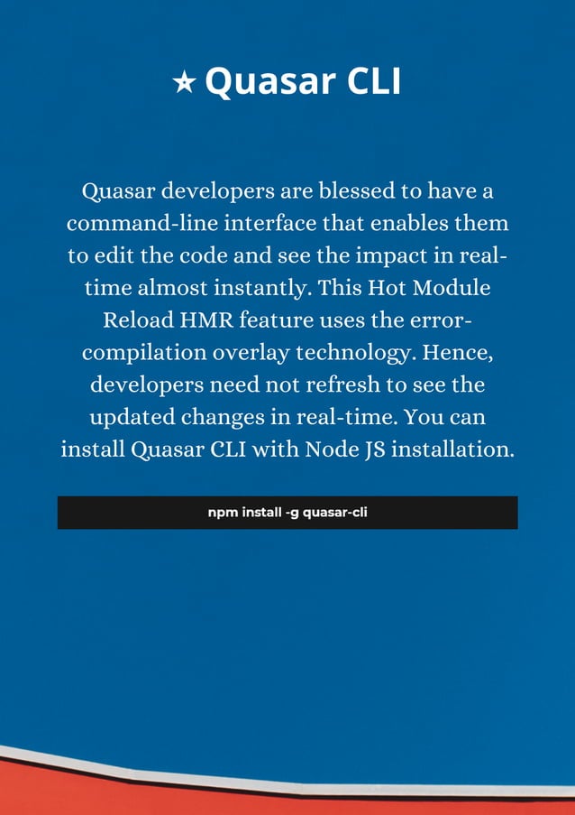 Quasar Framework: Full Front-end Stack for Developing SPA, SSR, Mobile and Desktop Apps | PDF