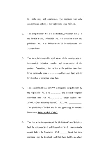 Quashing Petition Format | PDF