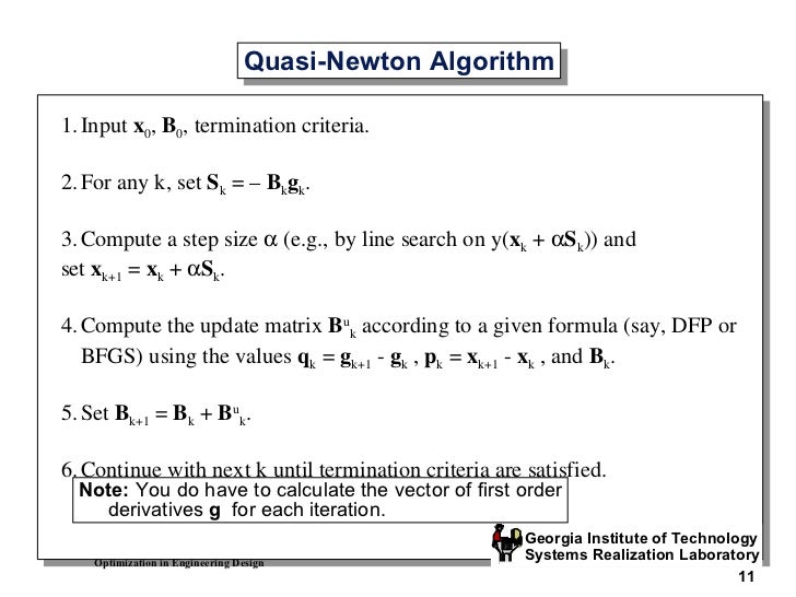 Quasi newton Quasi newton