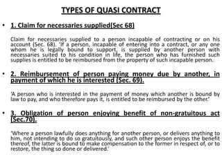 Quasi contract by Neeraj Bhandari ( Surkhet.Nepal ) | PPTX