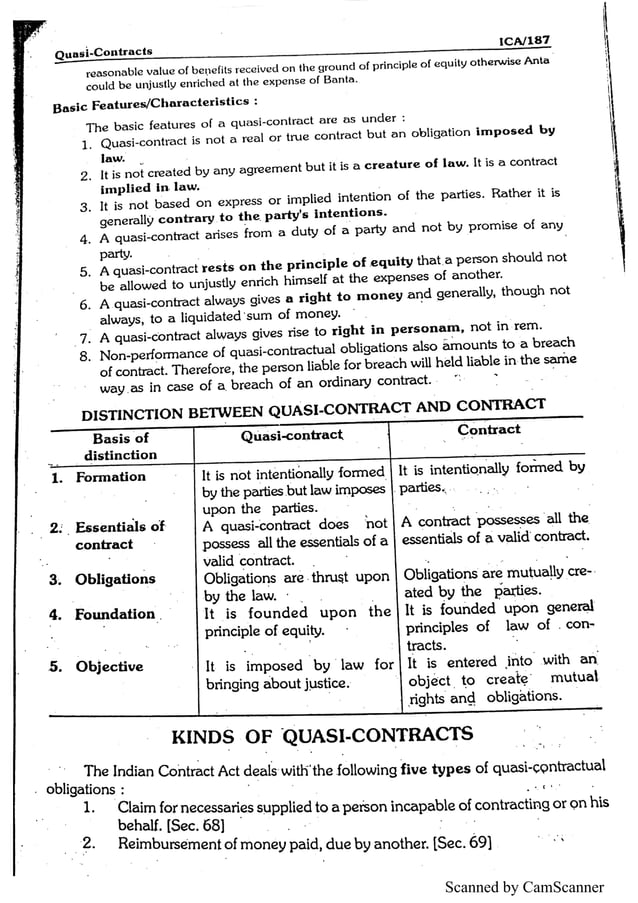Quasi contract | PDF