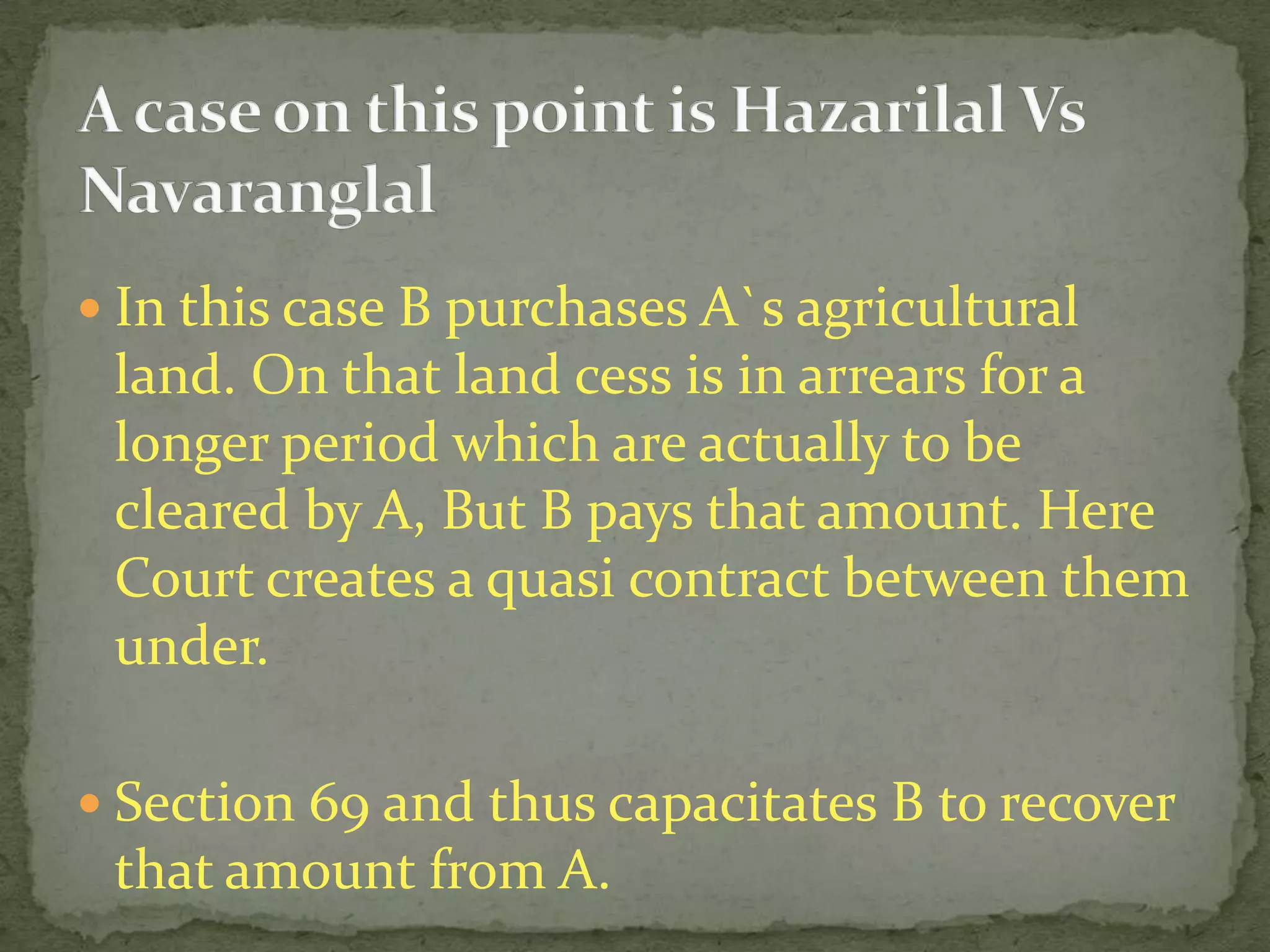 Introduction Of Quasi Contract , Meaning Of Quasi Contract ,Principle ...
