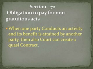 Introduction Of Quasi Contract , Meaning Of Quasi Contract ,Principle ...