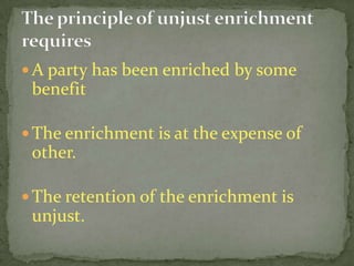 Introduction Of Quasi Contract , Meaning Of Quasi Contract ,Principle ...