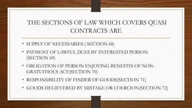 Quasi contracts | PPTX