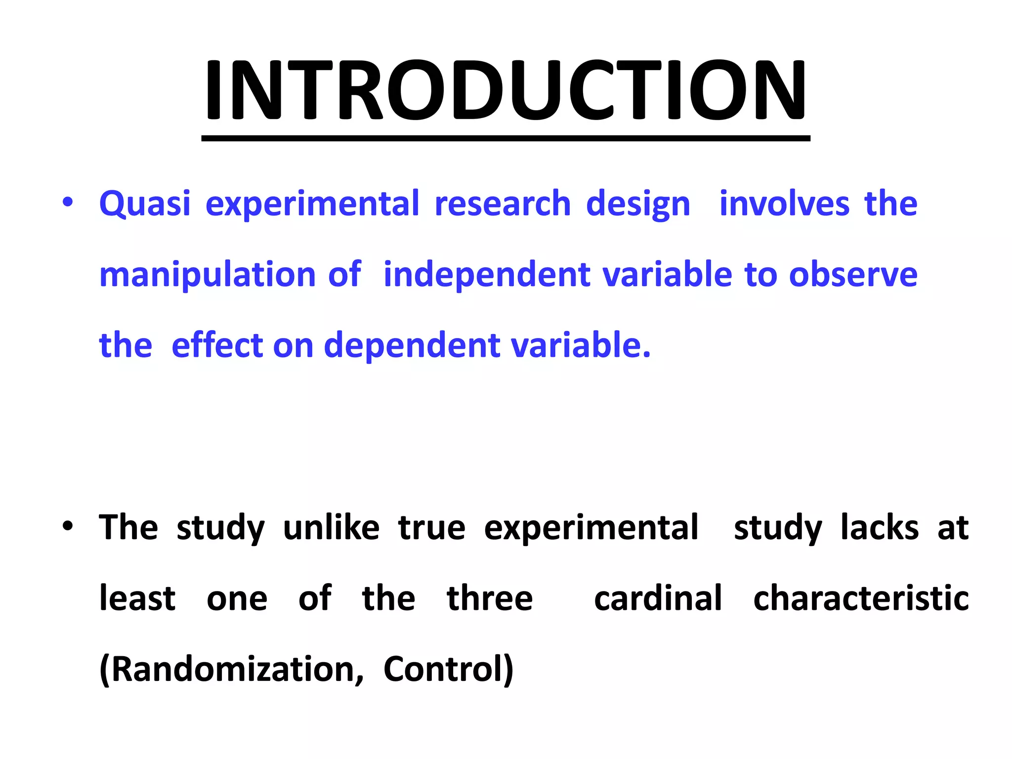 Quasi experimental design (1) | PPTX | Science