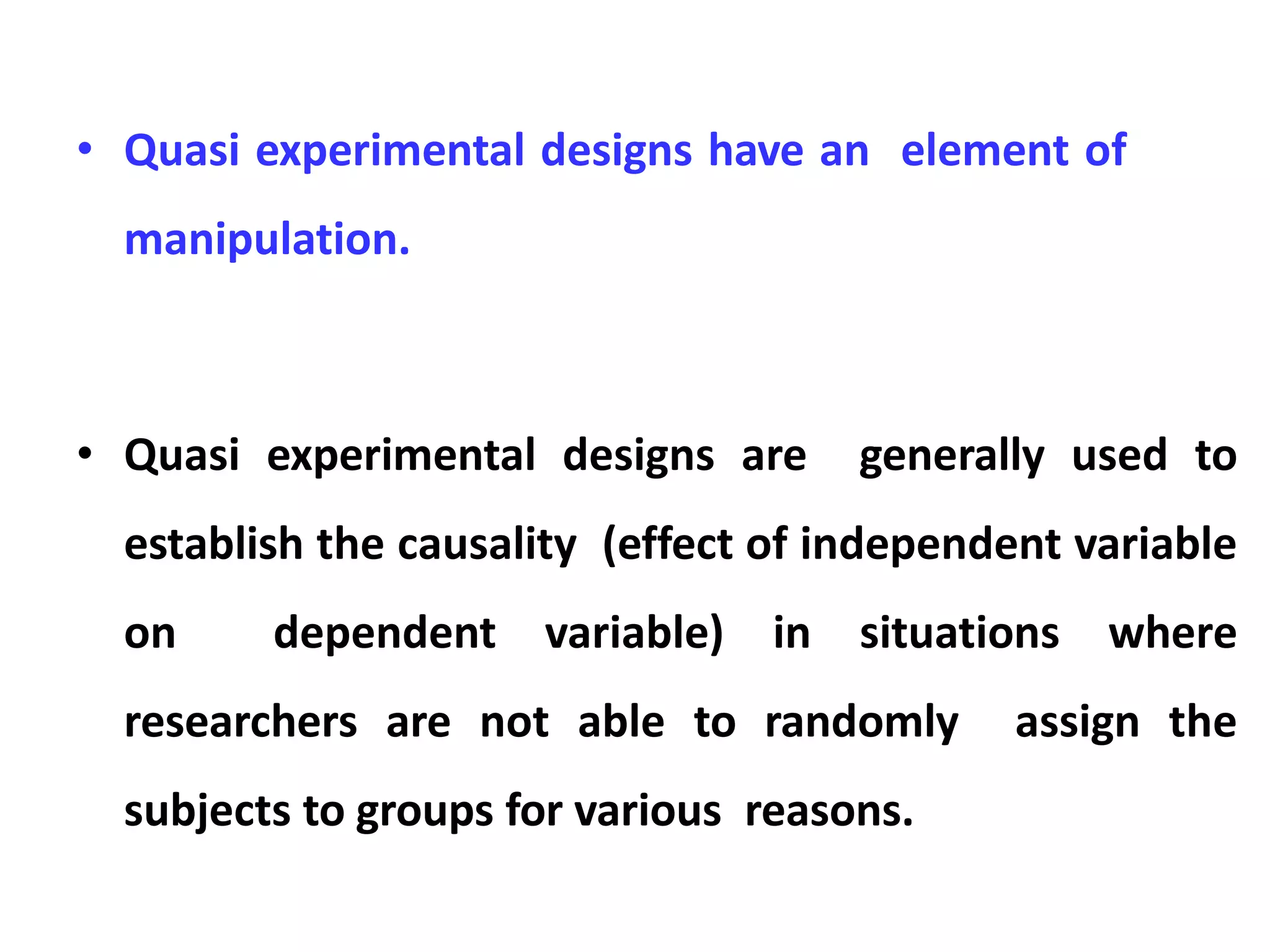 Quasi experimental design (1) | PPTX | Science