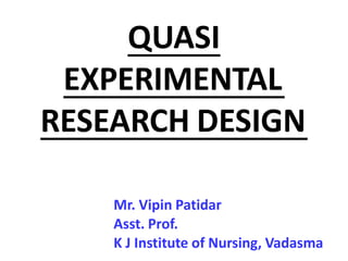 Quasi experimental design (1) | PPTX | Science