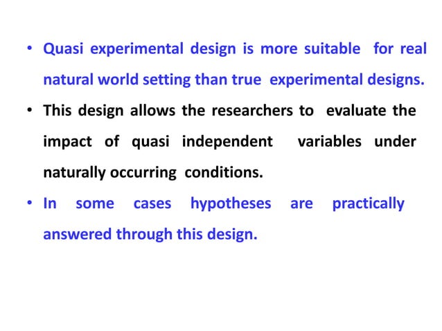Quasi experimental design (1) | PPTX | Science