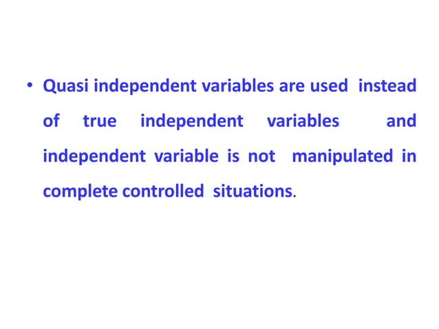 Quasi experimental design (1) | PPTX | Science
