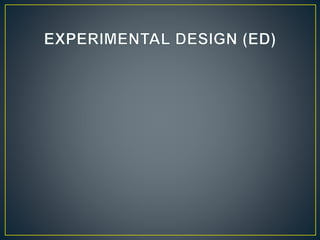 Quasi experimental design | PPTX