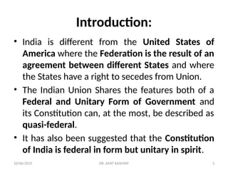 Exploring Quasi-Federalism: Federal Principles with Unitary Features ...