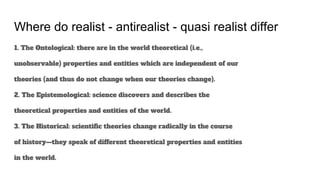Quasi realism science as self-organizing meta-information system a ...