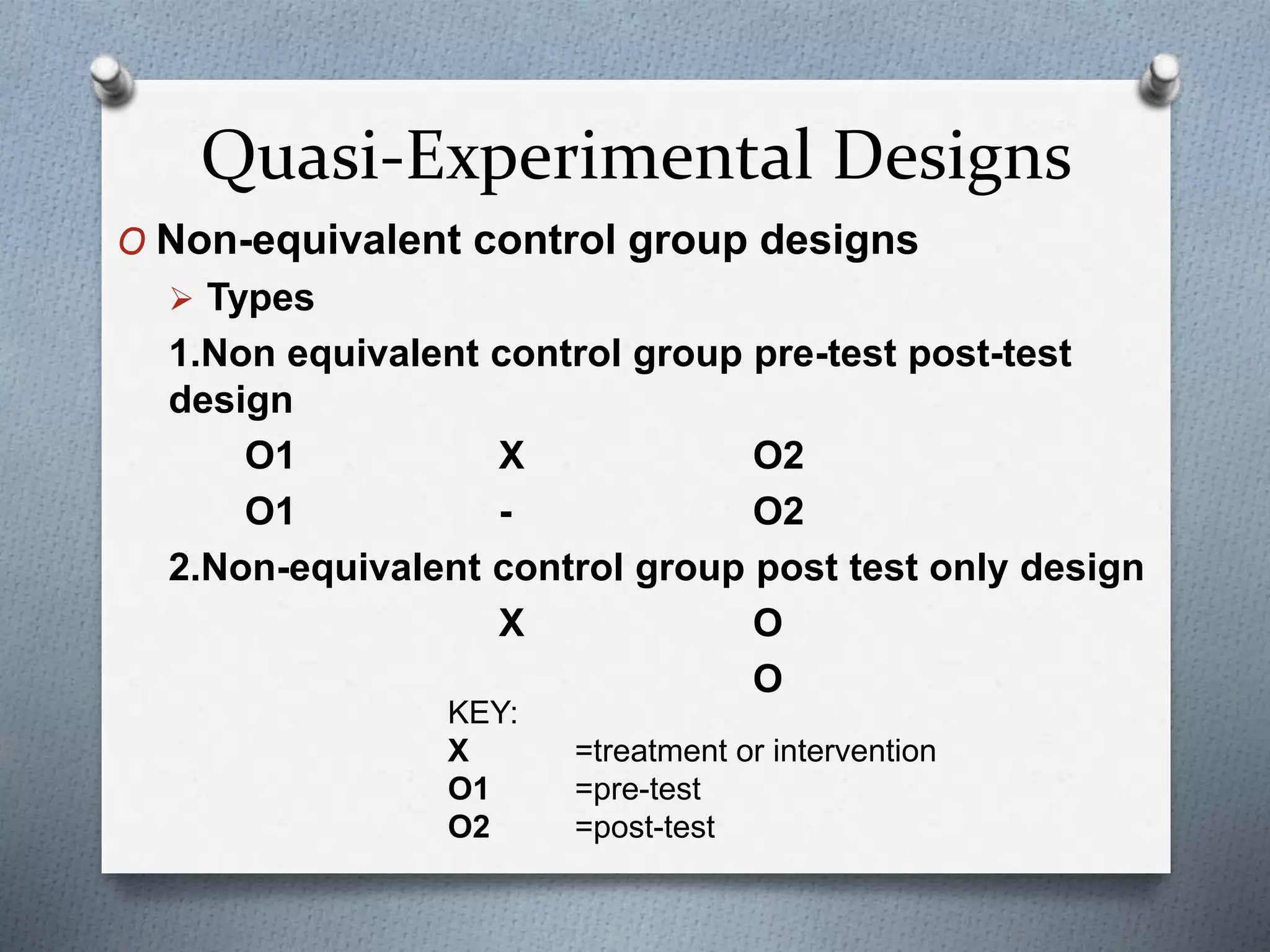 Quasi Experimental Research Design | PPTX
