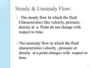 Quasi steady and unsteady flow | PPTX