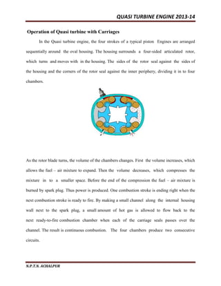 Quasi turbine engine | PDF