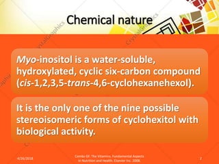 Quasi vitamins, myo-inositol | PPSX