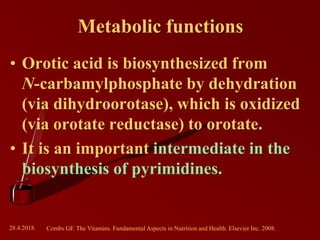 Quasi vitamins, orotic acid | PPSX
