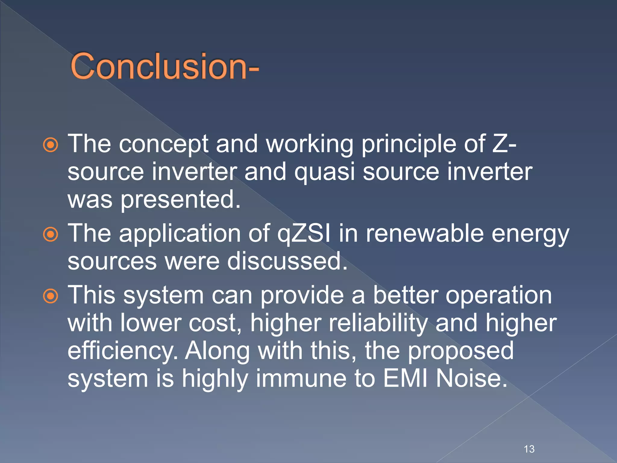 Quasi z source inverter | PPTX