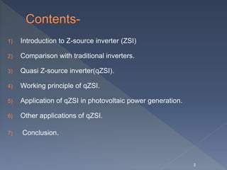 Quasi z source inverter | PPTX