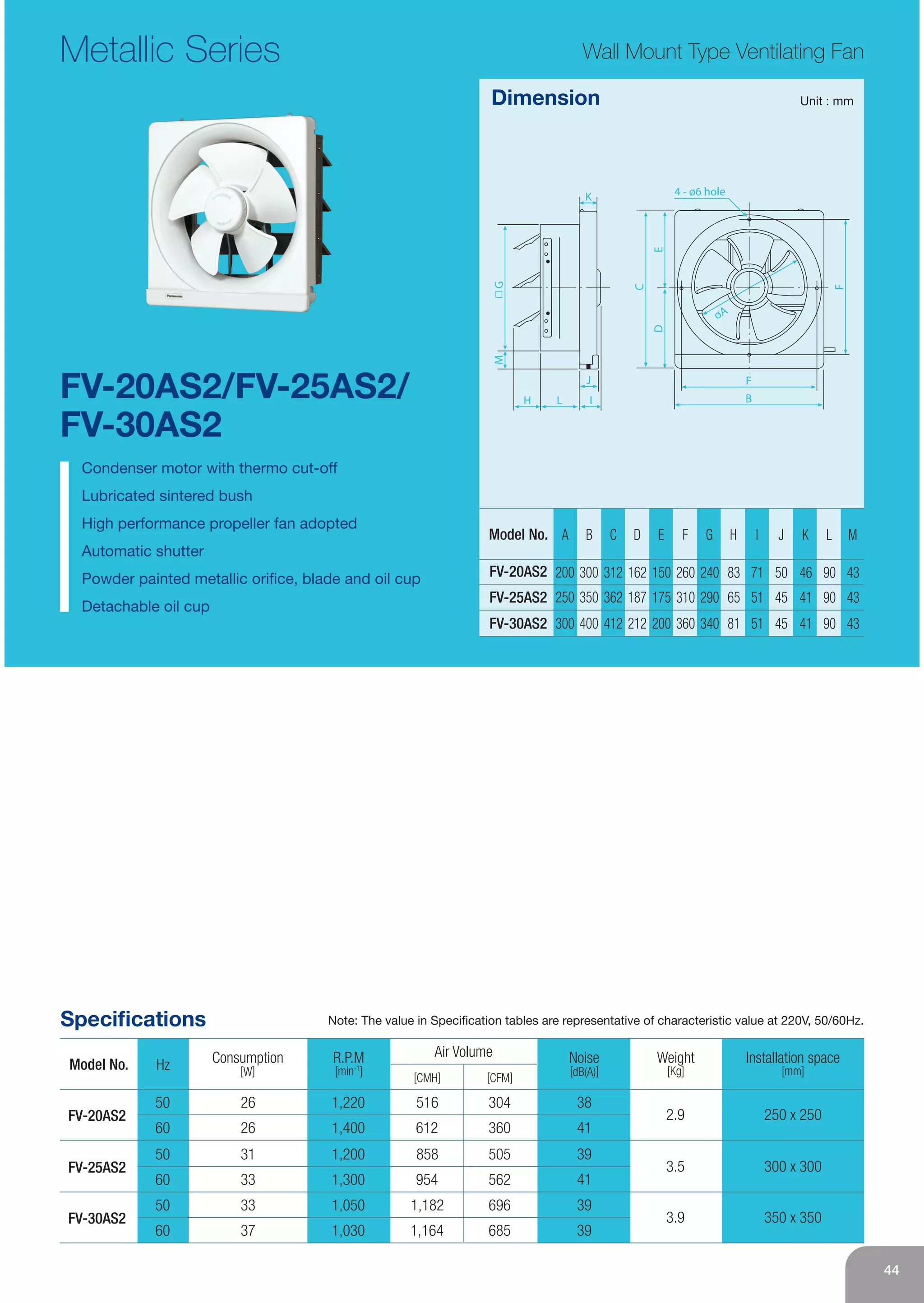 Quat hut am tran panasonic fv-27ch9 | PDF