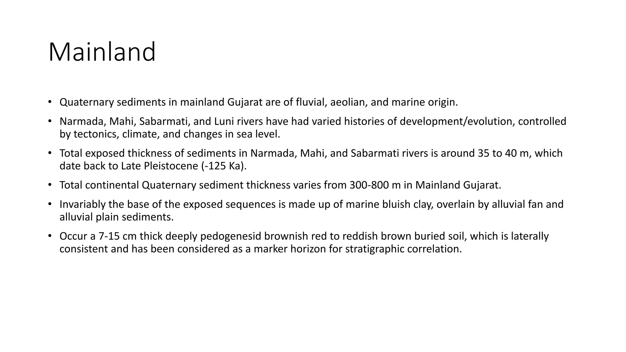 Quaternary formation of Mainland and Saurashtra Gujarat.pptx