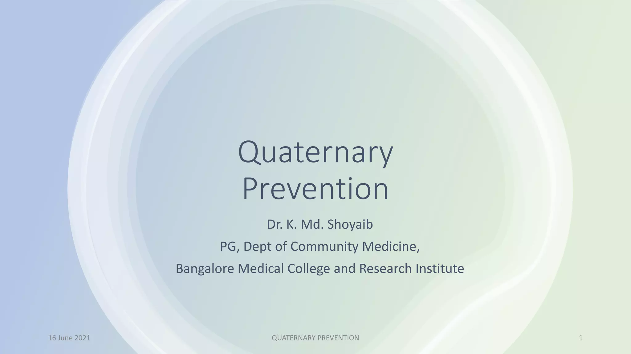 Quaternary prevention | PPTX