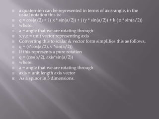 Quaternion notations | PPTX