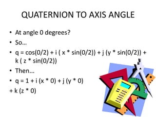 Quaternion to axis | PPTX