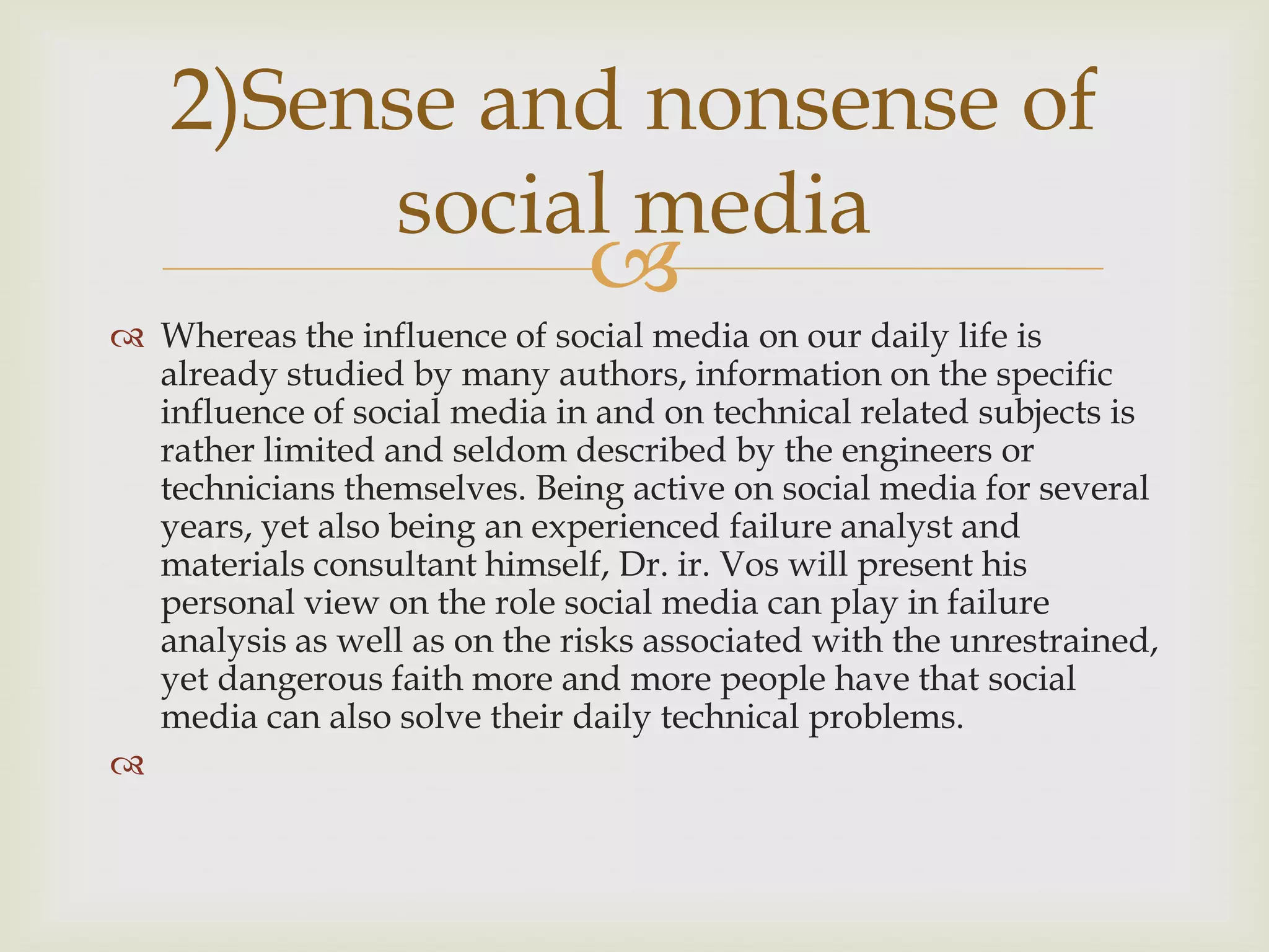 Quation 4 sense and nonsense of social media | PPTX