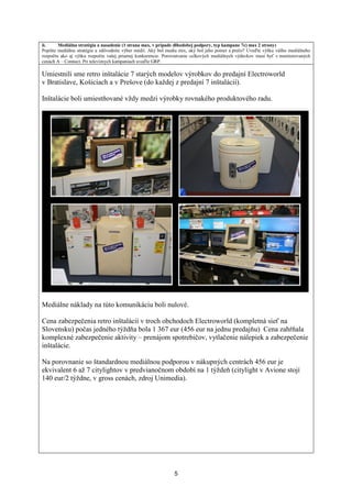 EFFIE Slovakia 2011 - Quatro retro inštalácie | PDF