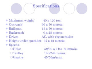 Quayside Crane Definitions | PPSX