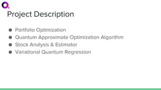 Stock Estimator with VQR at Q-munity QuBes Camp | PPT