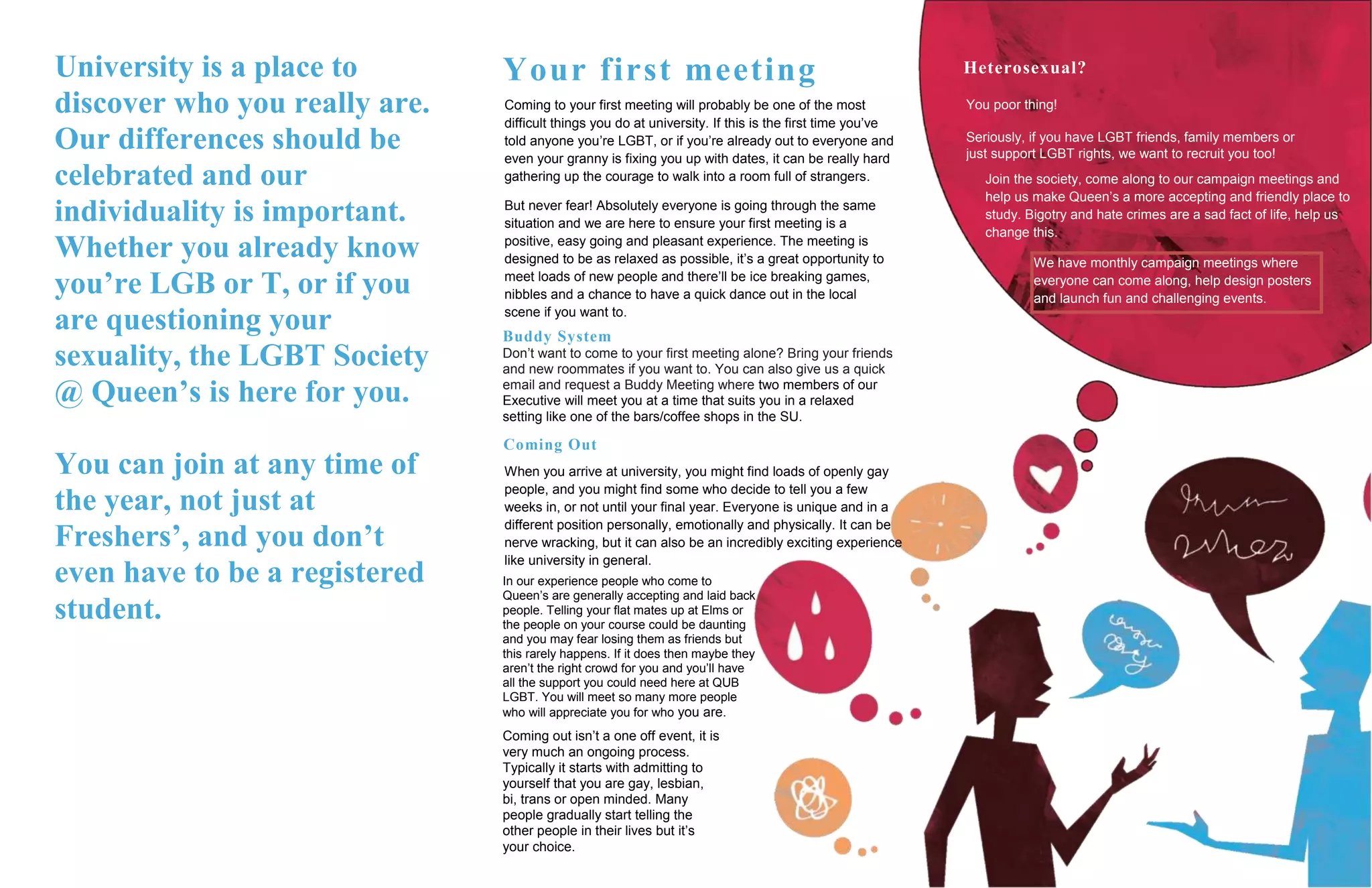 QUB LGBT Fresher's Guide Leaflet Page 2 | PPT