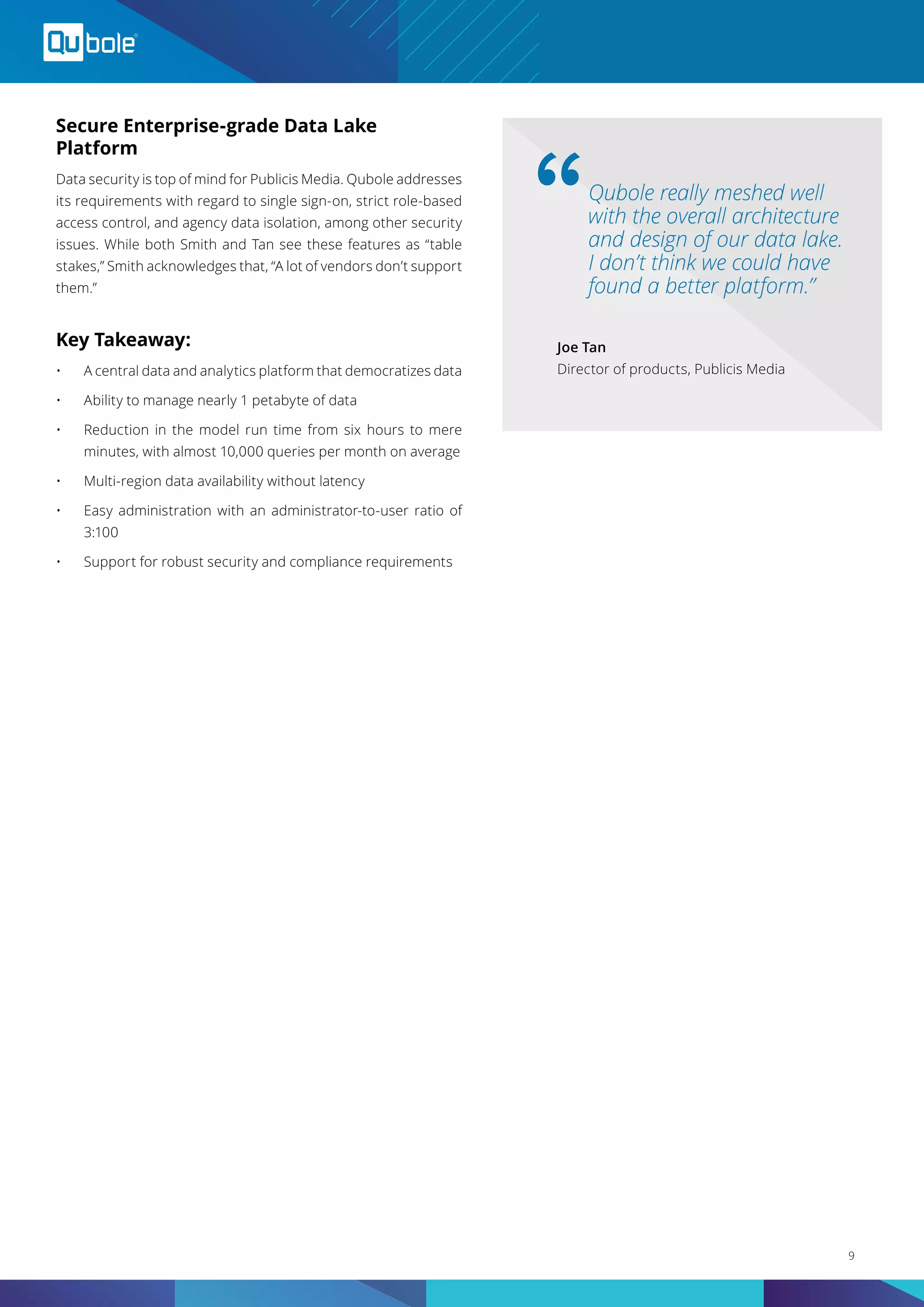 Qubole on AWS - White paper | PDF