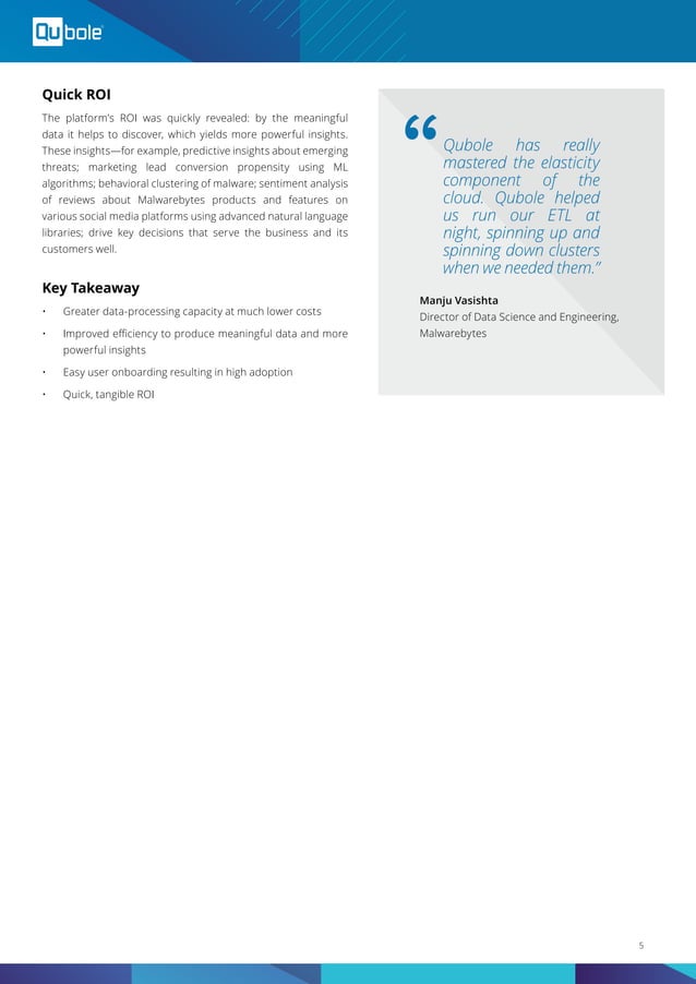 Qubole on AWS - White paper | PDF