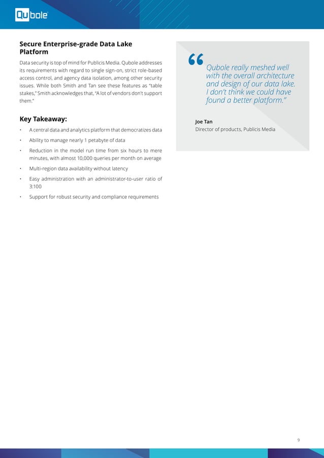 Qubole on AWS - White paper | PDF