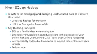 Harnessing the Hadoop Ecosystem Optimizations in Apache Hive | PPT