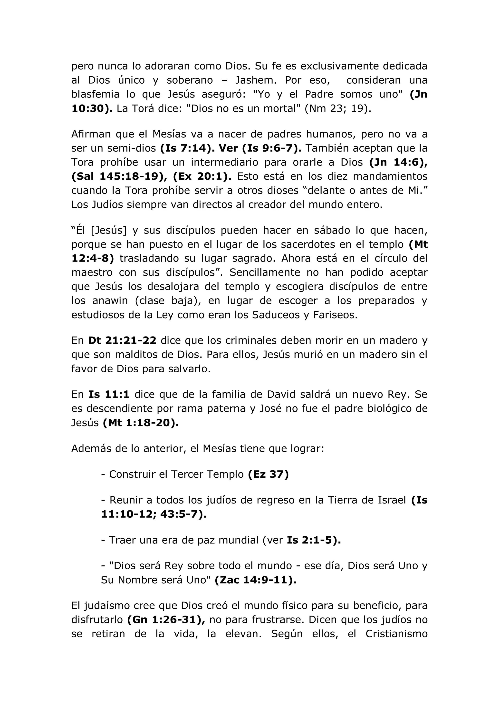 ¿Qué conoces del judaismo? Por qué los Judíos rechazan a Jesús como el ...