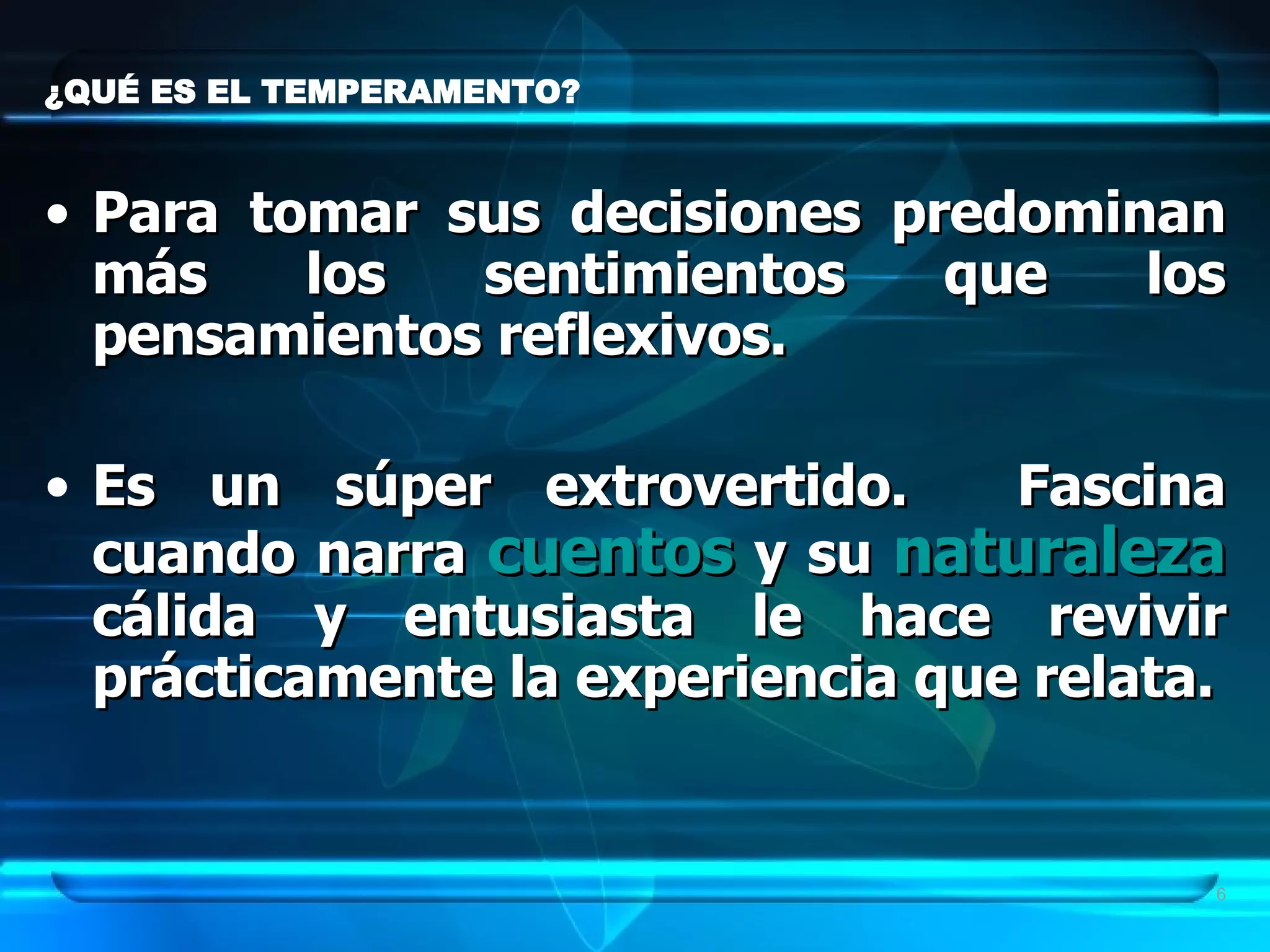 ¿Que es el temperamento? | PPT